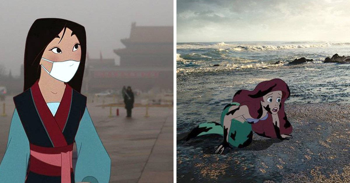 Cet artiste présente un monde de Disney ravagé, et il nous fait penser ...