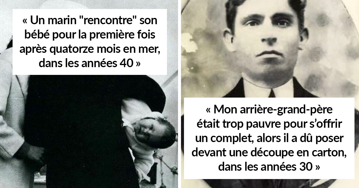 Les gens partagent des photos de la vie d'il y a 50 à 100 ans et elles ...