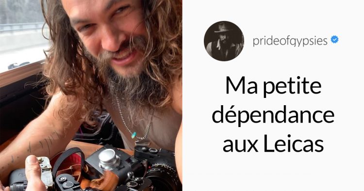 Jason Momoa a présenté sa collection impressionnante d’appareils photo ...